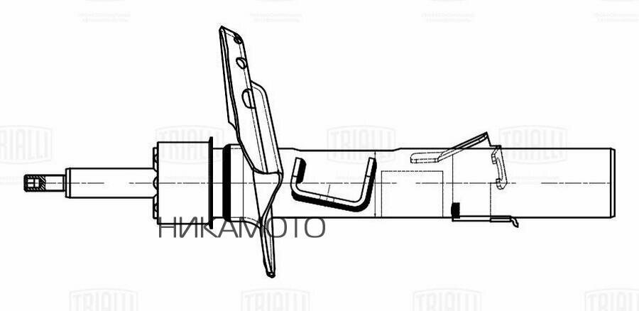 TRIALLI AG10392 Амортизатор Volvo XC60 (08-) (стойка) пер. прав. (AG 10392)