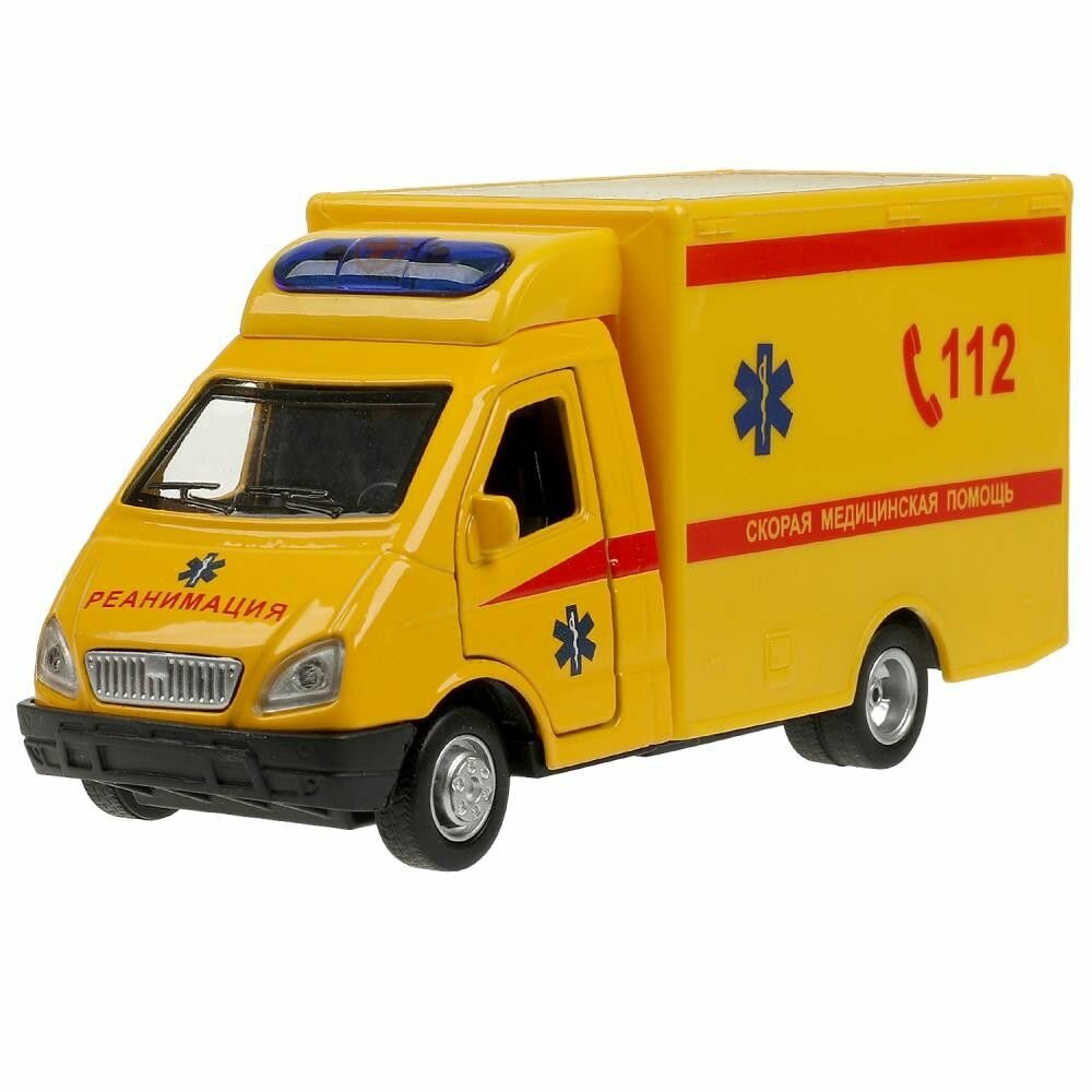 Модель машины ГАЗ -3302 "Газель" 13 см, инерция, в кор.