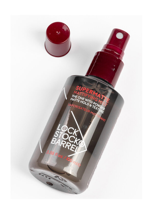 LOCK STOCK & BARREL Supermatte Mattifying Mist Тоник-спрей для объема и небрежных укладок, 100 мл