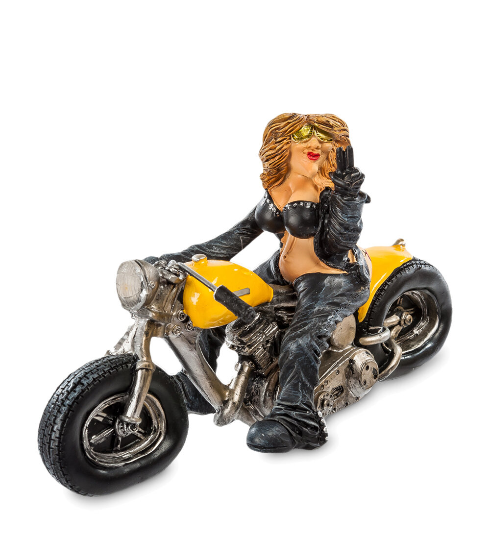 Фигурка "Девушка-Байкер", The Comical World of Warren Stratford