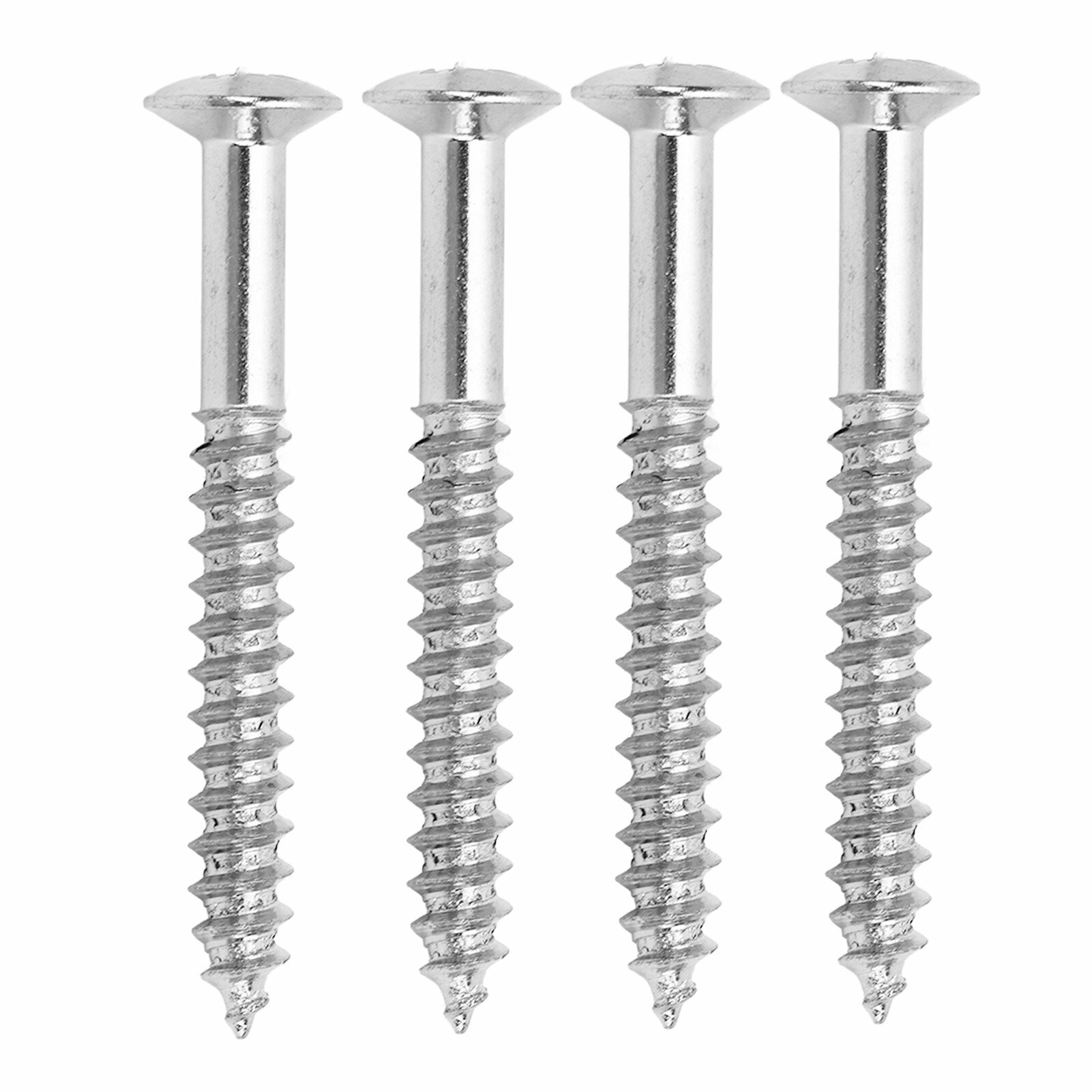 4 шт. высокопрочных серебряных металлических крепежных винтов для гитары