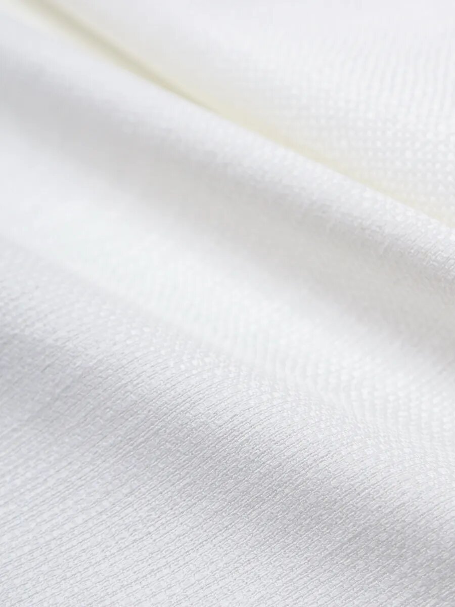 Ткань Хлопок рогожка букле молочный