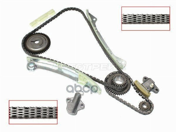 Комплект замены цепи ГРМ Nissan AD 06-16 / Juke 14-20 MR18DE; MR20DE Sat арт. TK-NS270-A