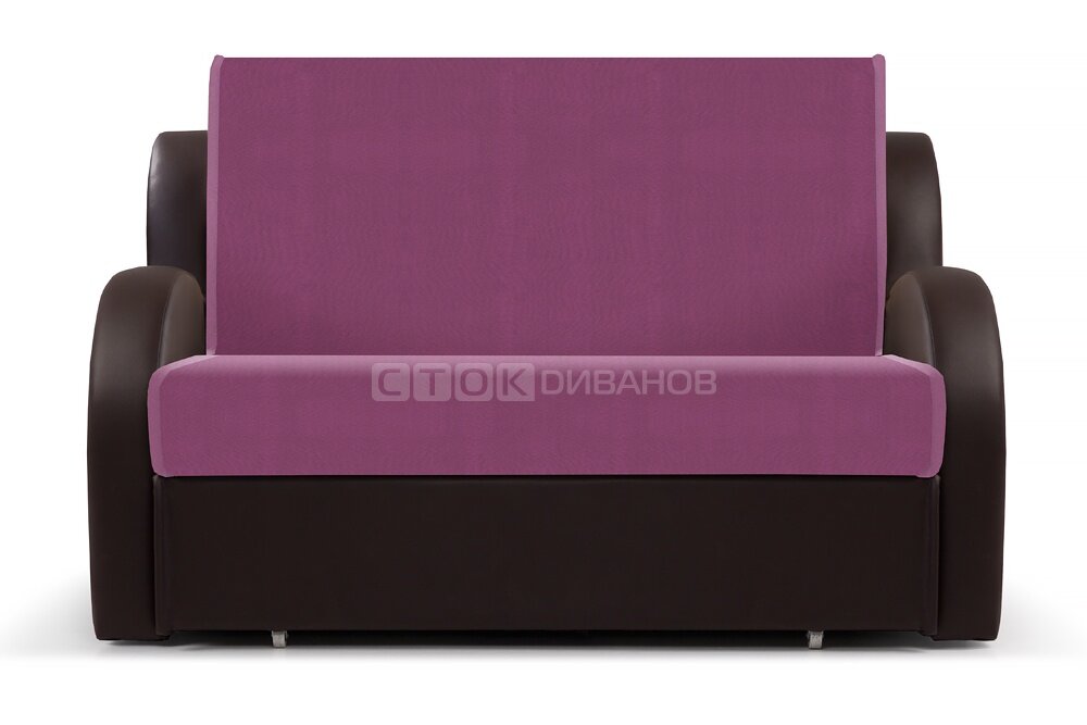Диван Сток Диванов Прайм Berry фиолетовый 116 см, механизм аккордеон, с ящиком для хранения