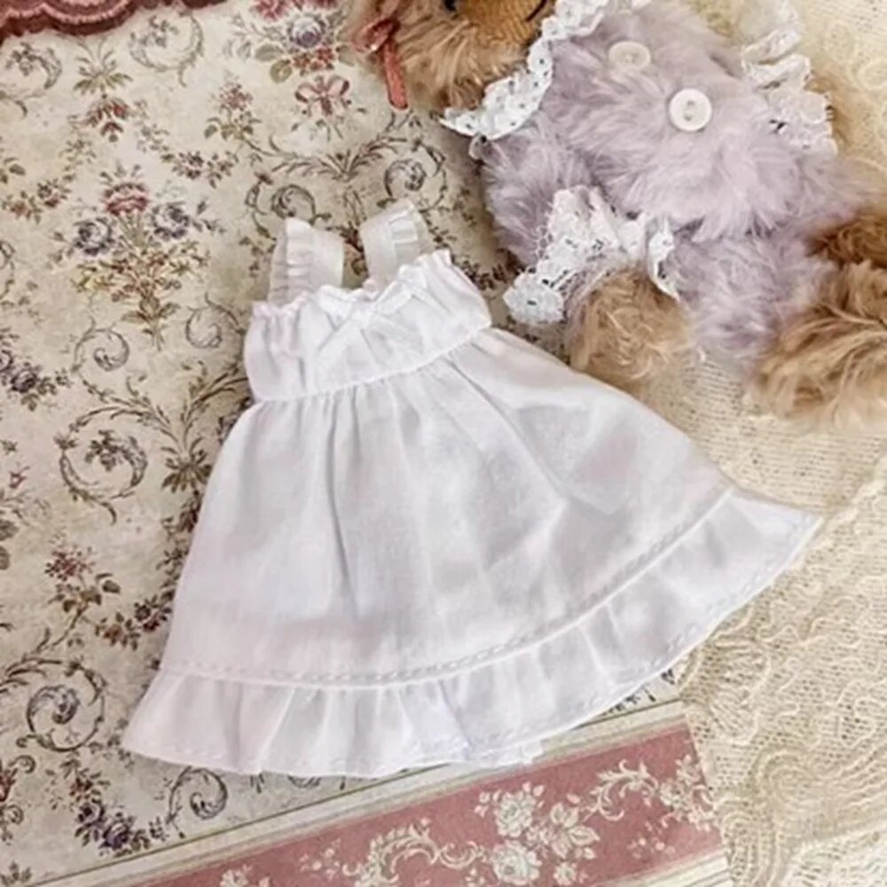 1/12 BJD куклы ночная рубашка платье двухслойная юбка одежда ручной работы кукольная одежда платья для 1/11 OB11 украшения для кукол аксессуар