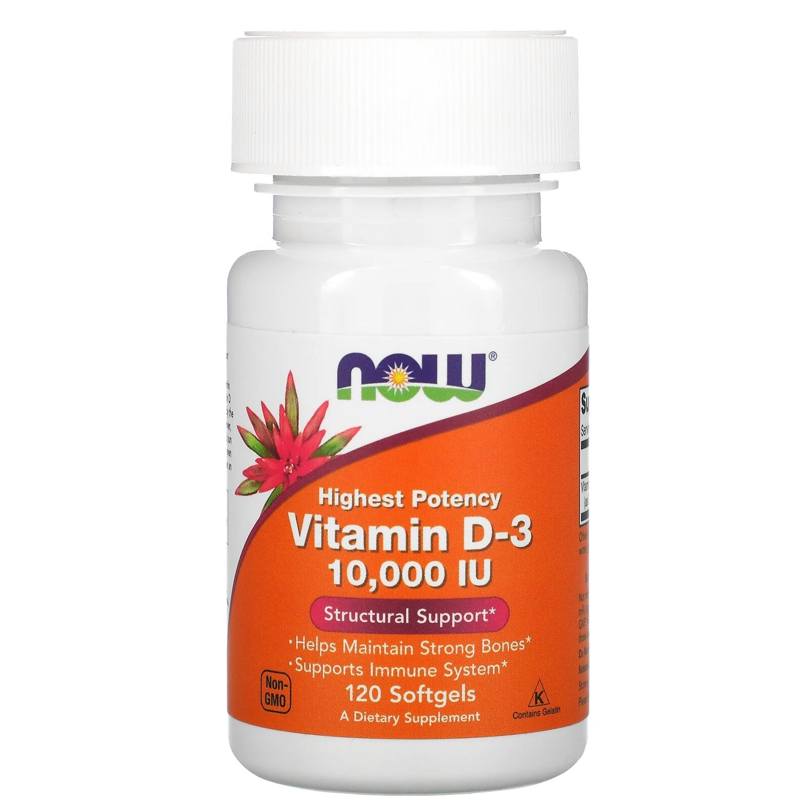 Now Foods Vitamin D-3 10000 IU 120 капсул