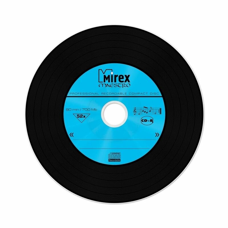 Компакт-диск Mirex CD-R, 52x, Maestro, 0,7 гб, Slim box, 5 шт (UL120120A8F)