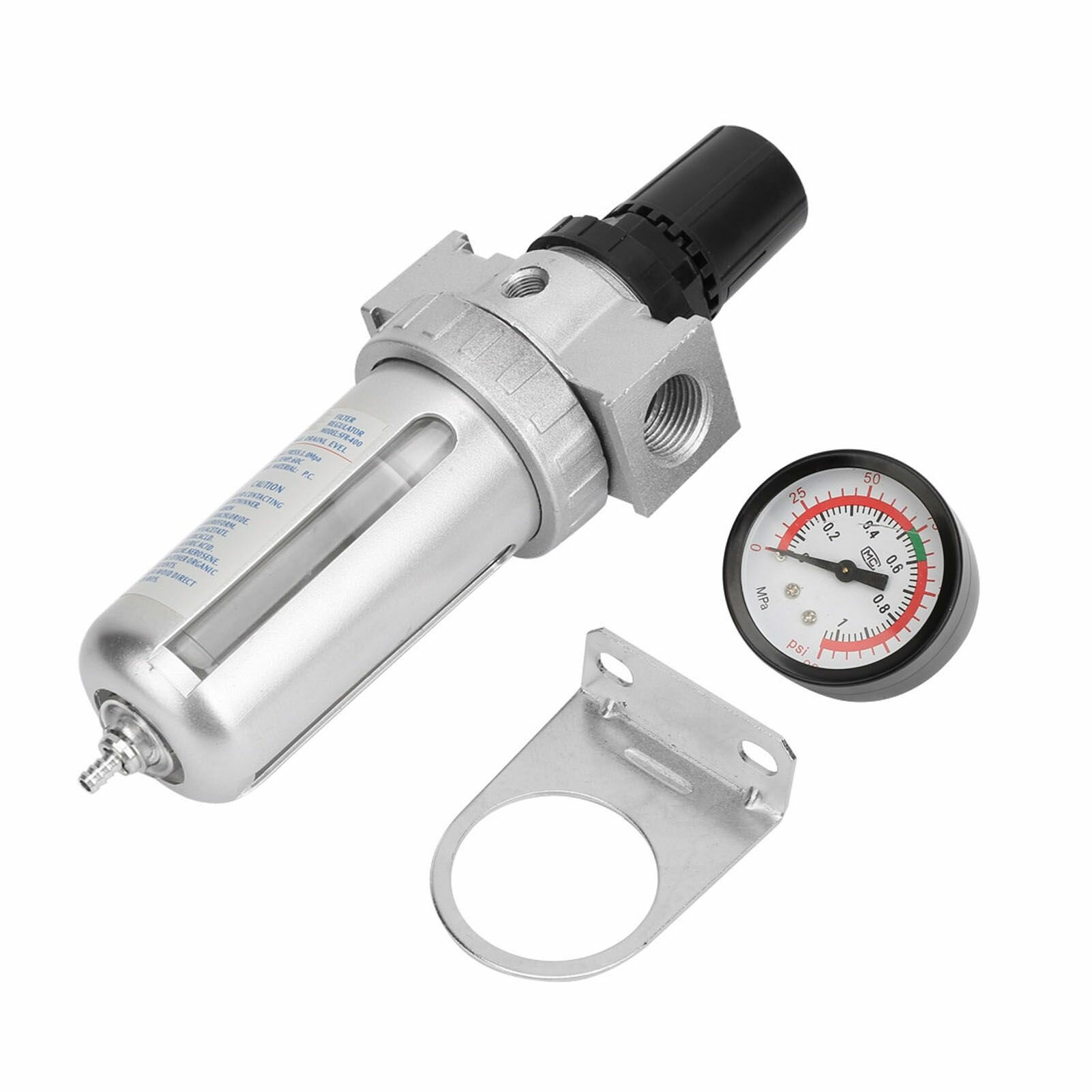 Фильтр-влагоуловитель BSP 1/2" с монтажным соединением для воздушных компрессоров