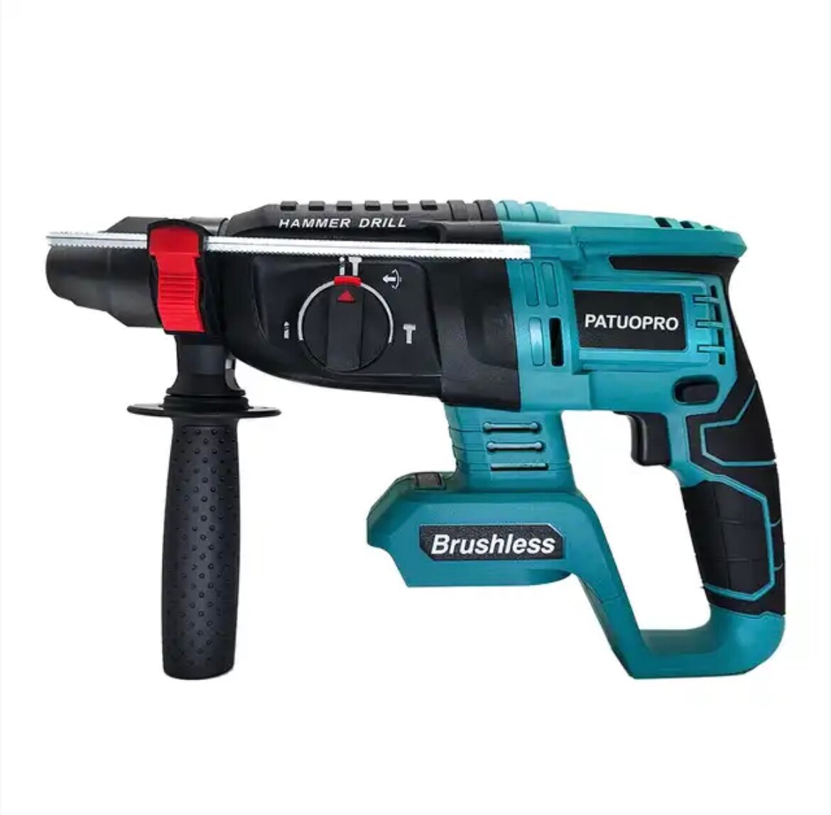Перфоратор Электрическая дрель с бесщеточным двигателем, 4 функции, ударная дрель, электроинструмент , Без АКБ и ЗУ