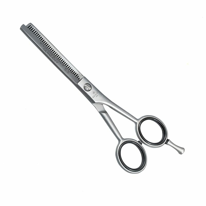 Ножницы парикмахерские профессиональные филировочные DEWAL Pro серия BASIC STEP, 5,5", 38 зубцов, нержавеющая сталь 420J2, черные