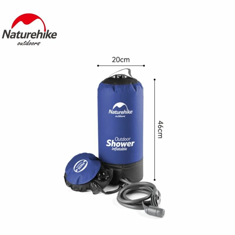 Naturehike Переносной душ, NH17L101-D, Душ топтун походный туристический, мобильный с насосом