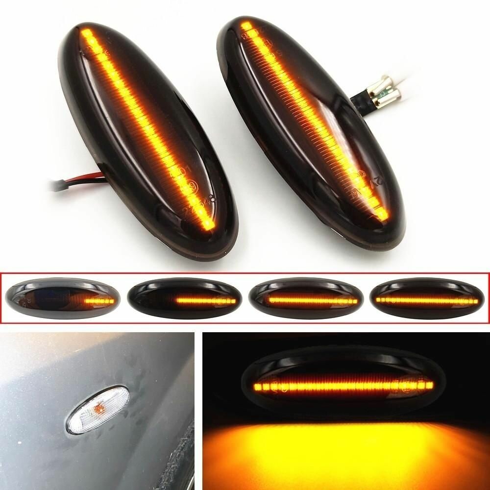 1 пара боковых крыльев маркер фонаря повторитель указателей поворота для MAZDA 323 626 MPV Premacy Protege MX-6 Tribute OEM B01W-51-120