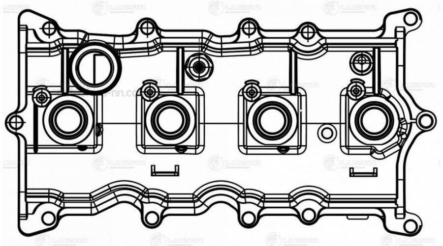 LUZAR LVPC1425 Крышка клапанная для а/м Nissan X-Trail (T31) (07-)/Teana (08-) 2.5i [QR25DE] (с прокл.) (LUZAR)