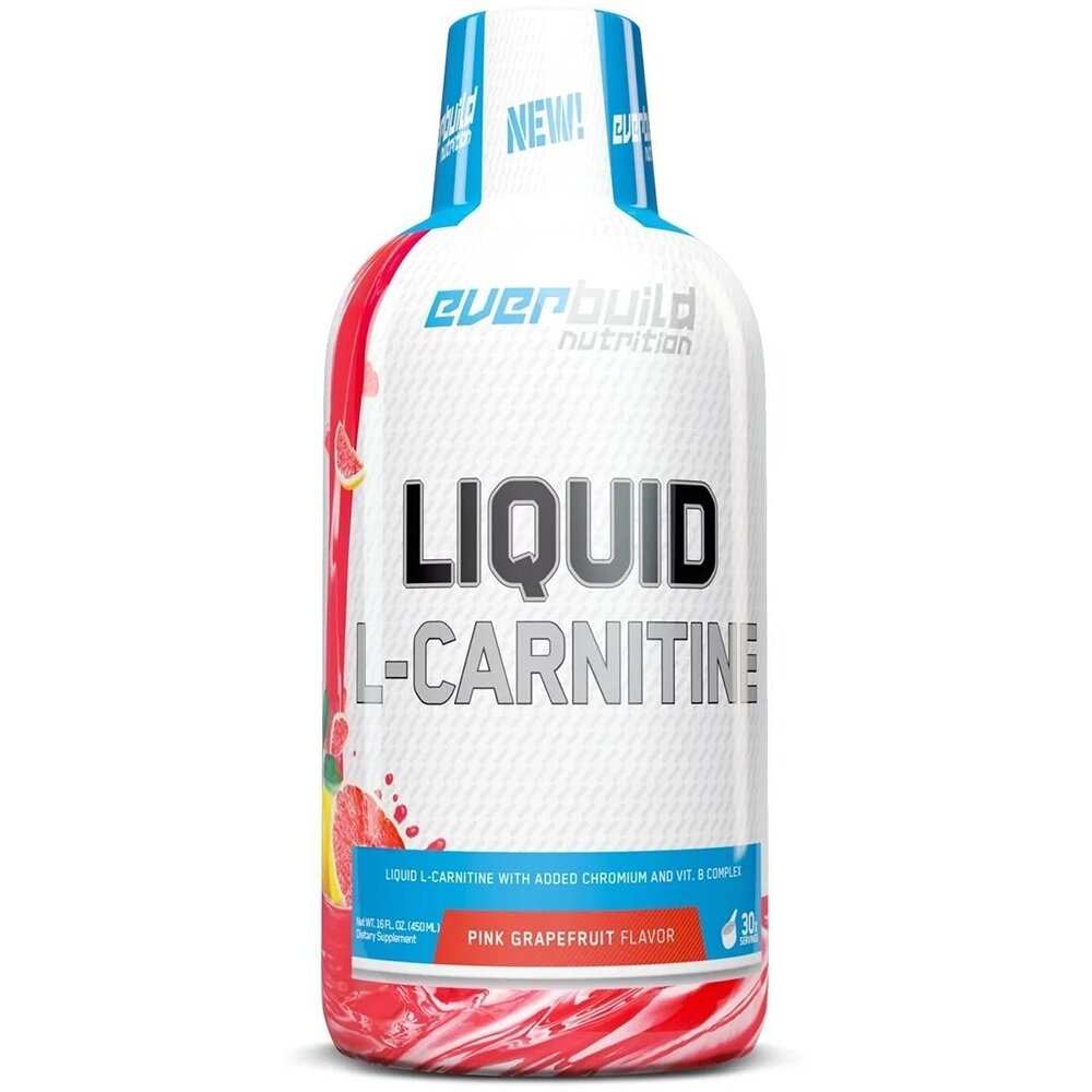 Л-Карнитин Everbuild Nutrition Liquid L-Carnitine, 450 мл, Вкус Raspberry / Малина