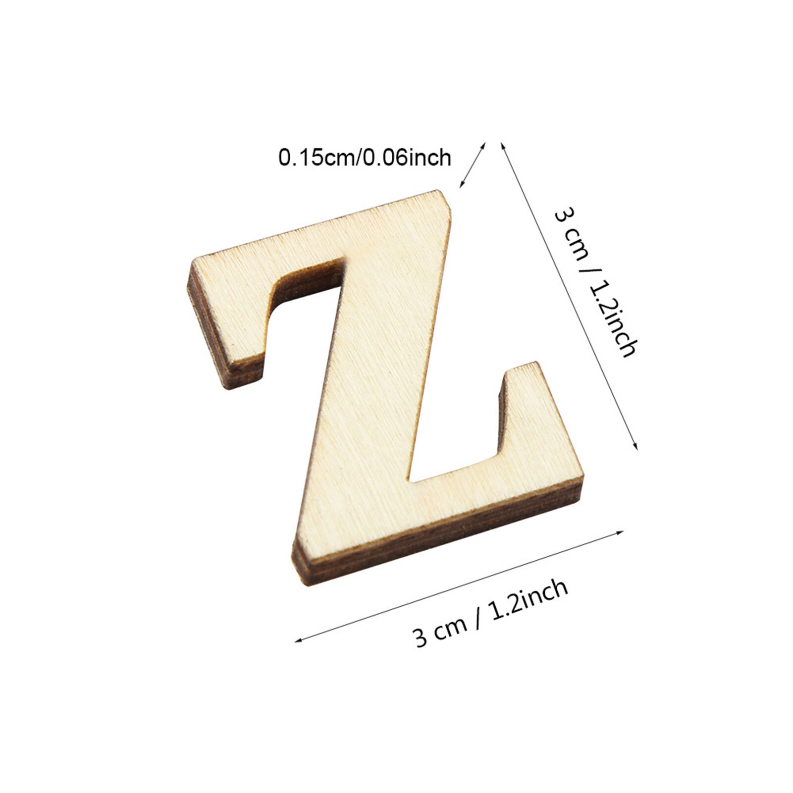 Деревянные самоклеящиеся Буквы для ручного творчества Декор Подарок для детей (Буквы A-Z), Материал Дерево, Количество 26 Букв, Размер Примерно 3*3*0.15 см, Вес Примерно 8-26г, Набор 1 комплект самоклеящихся деревянных изделий для творчества