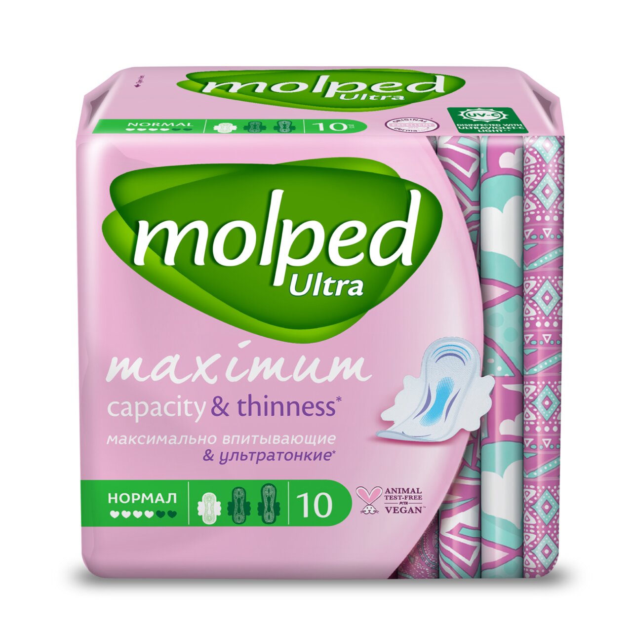 Molped Ultra Normal прокладки гигиенические женские 10 шт дневная защита и комфорт