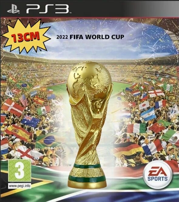 Сувениры чемпионата мира по футболу 2022 года, трофей Геркулеса, используется для украшения дома, бутик 13 см