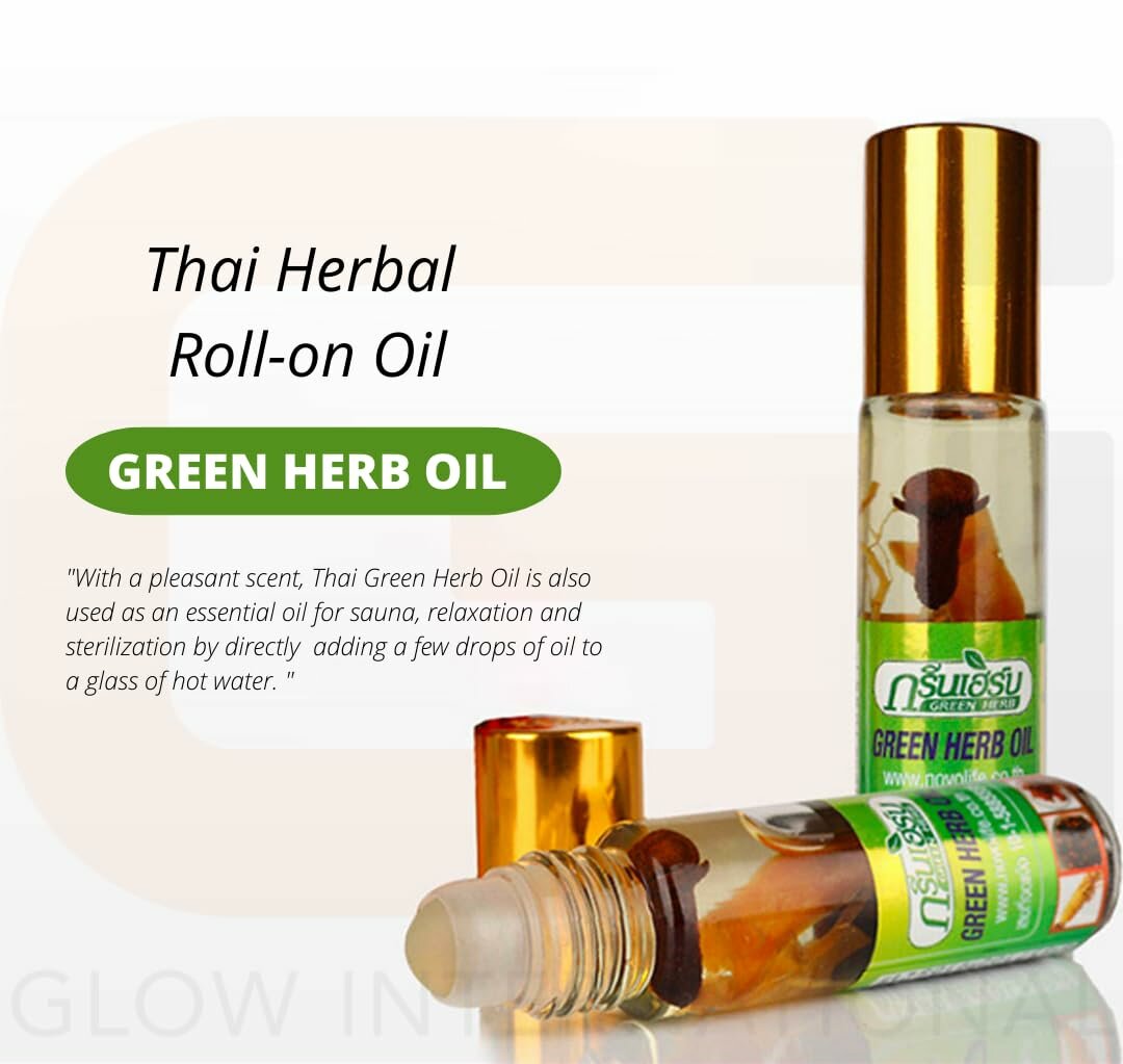 Масло с корнем женьшеня Green Herb Oil от простуды и насморка — натуральное средство с эфирными маслами