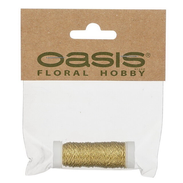 Проволока флористическая Бульонка золотая 45 м, Edelman, 1132032