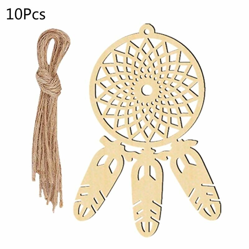 1 упаковка из 10 деревянных щепок dreamcatcher-D