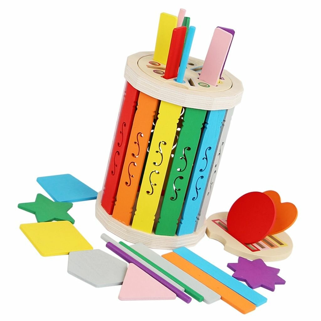 Развивающие игрушки, Разноцветная обучающая игрушка Ведро классификации , 1 набор