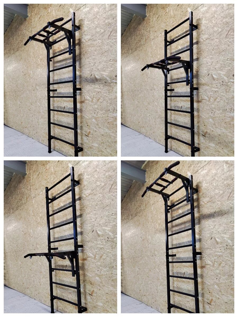 Шведская стенка и турник "Светофор", антик