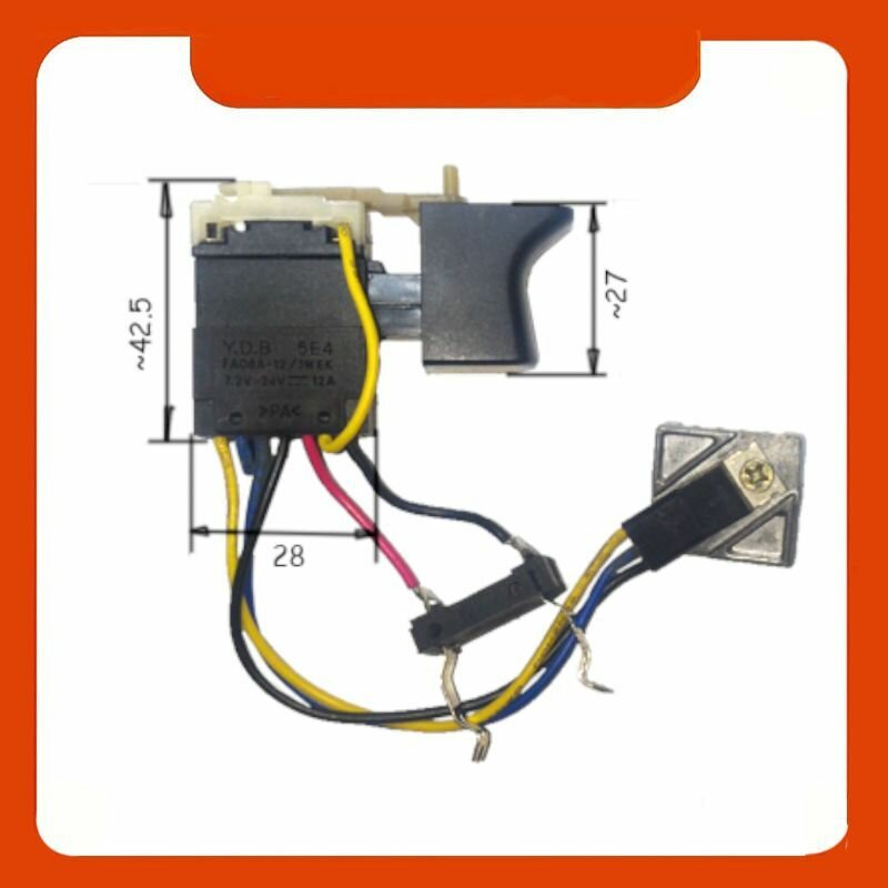 Выключатель подходит для аккумуляторных шуруповертов тип 2
