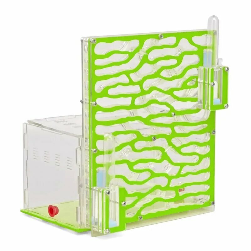 Муравьиная ферма "Большая", акриловый корпус, 5-слойная перегородка, зеленая