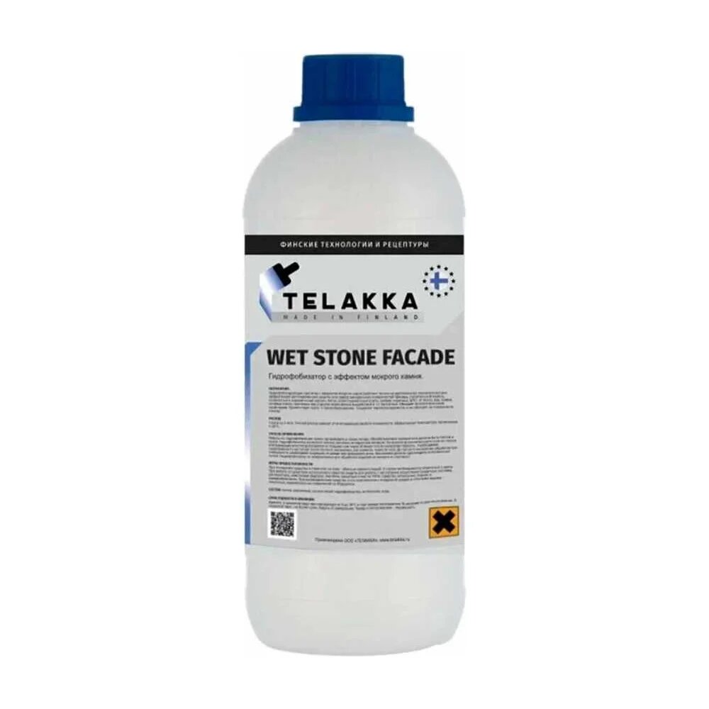 Telakka Пропитка с эффектом мокрого камня GIDROFOB WET STONE FACADE 1л 4673763647308