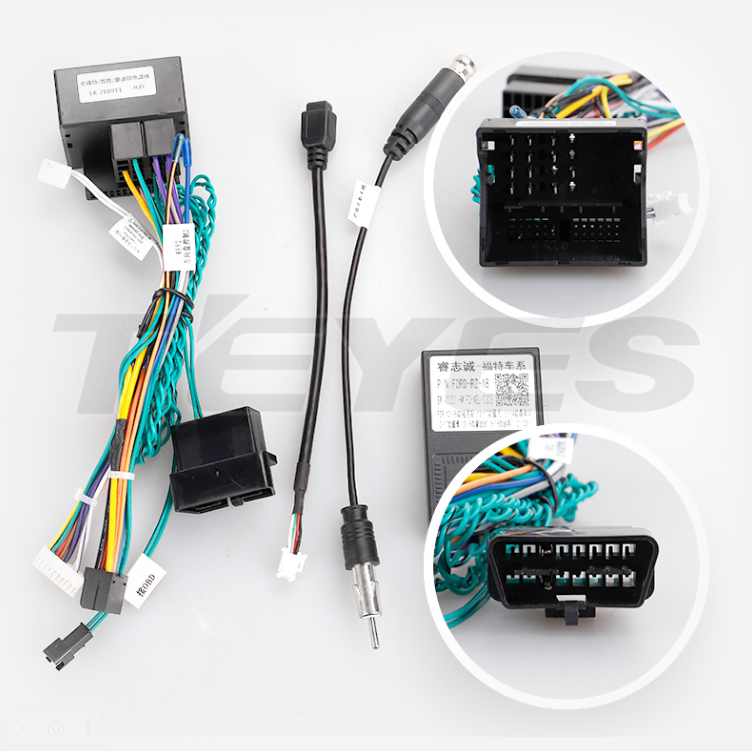 Комплект проводов для подключения Android-магнитол для Ford Focus , Mondeo 2006 - 2014 , CAN , 16-ти контактный разъем