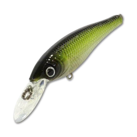 Воблер Trout Pro "Fast Minnow", плавающий, тройной крючок, зеленый, 1 шт