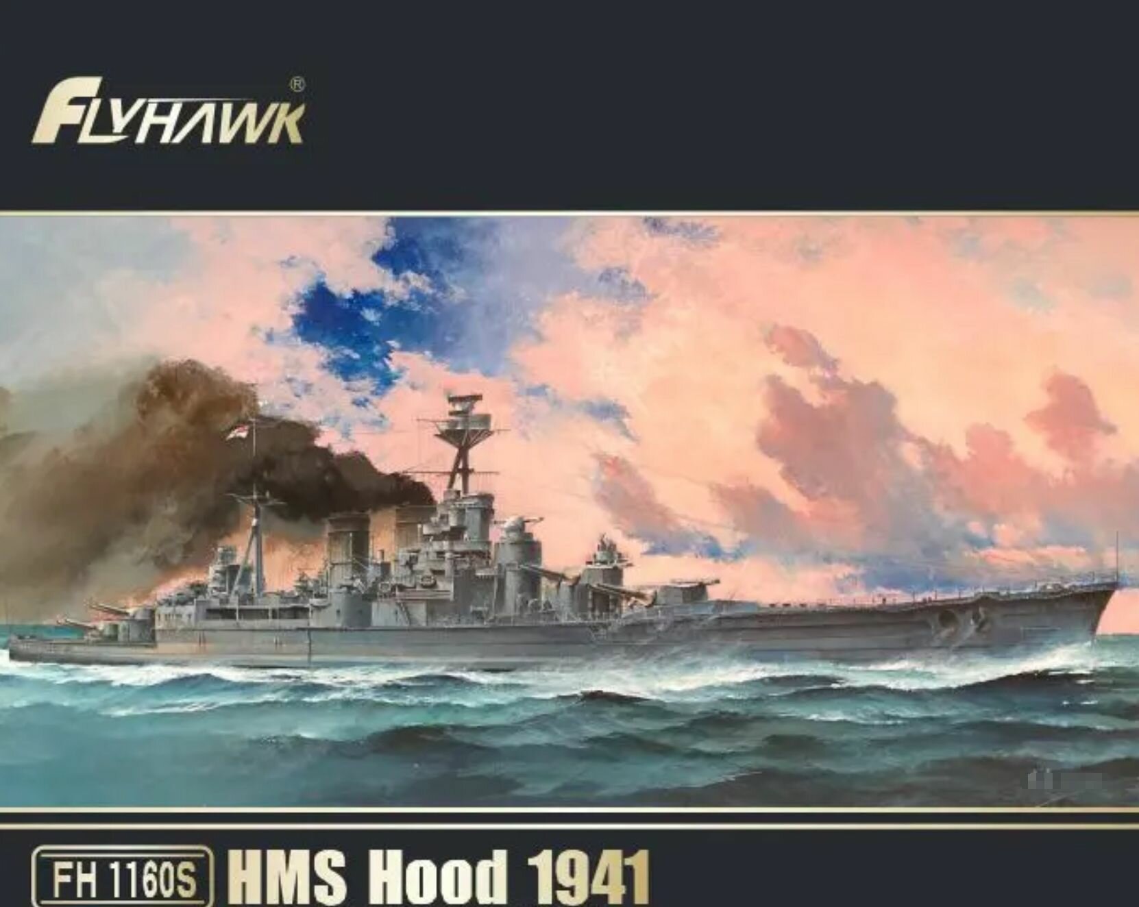 Flyhawk FH1160S 1/700 HMS HOOD 1941 Роскошная версия сборная модель корабля