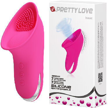 Baile Pretty Love Isaac, розовый Вибростимулятор для клитора с функцией всасывания