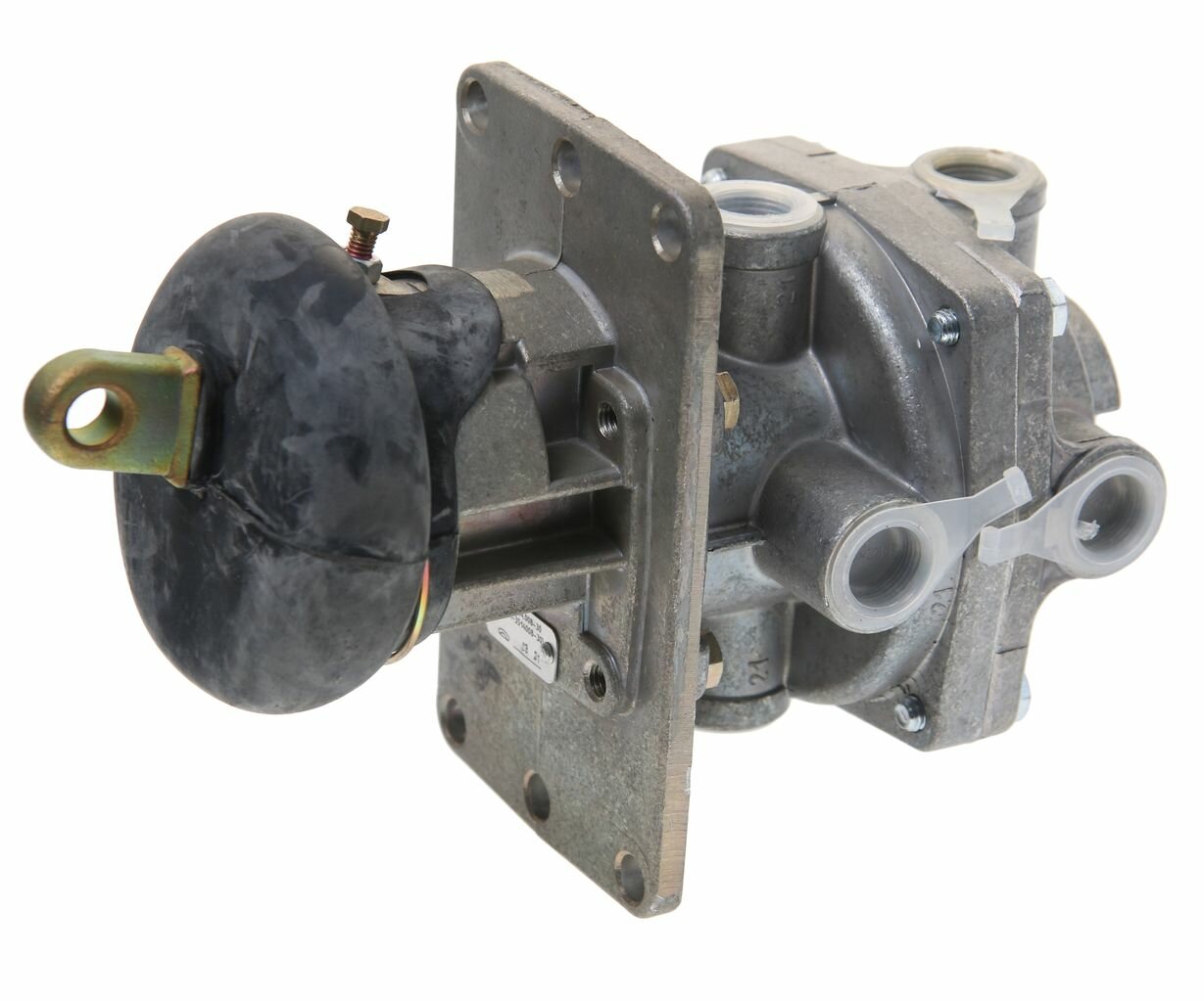 Кран ЗИЛ, КАМАЗ, МАЗ тормозной 2-х секционный с рычагом беломо