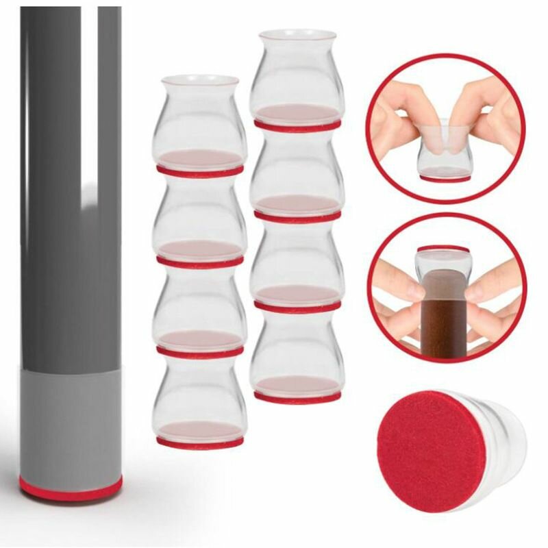 Защитные протекторы, для стульев, силиконовая основа, универсальный размер