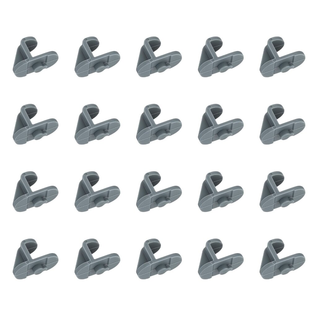 20 шт. сменные кронштейны для полки холодильника, компактные зажимы для морозильной камеры, аксессуары