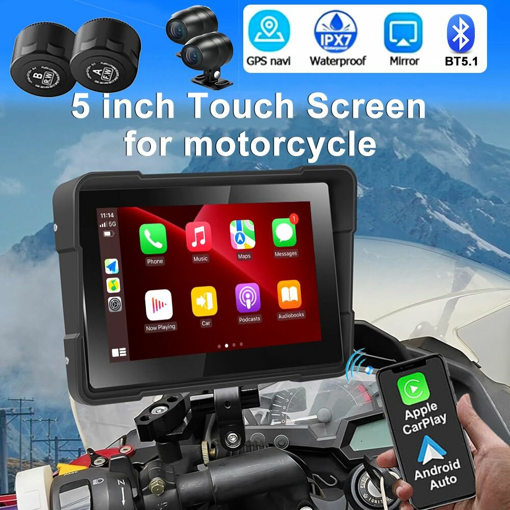 5 inch Магнитола для мотоцикл