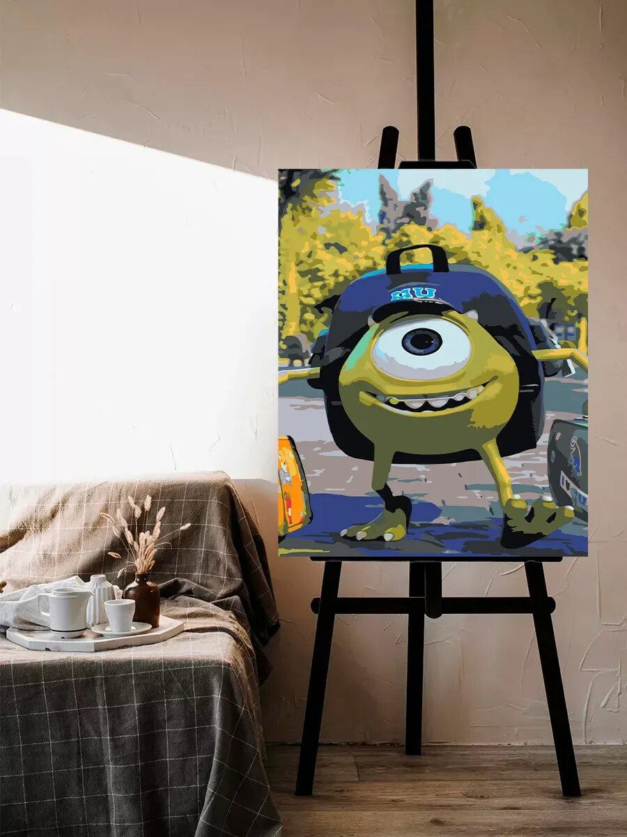 Картина по номерам для Малышей Университет Монстров Майк