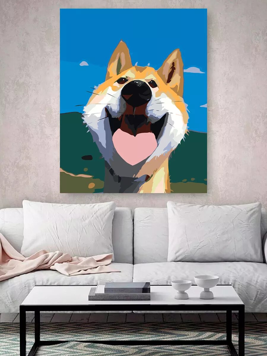 Картина по номерам Собака