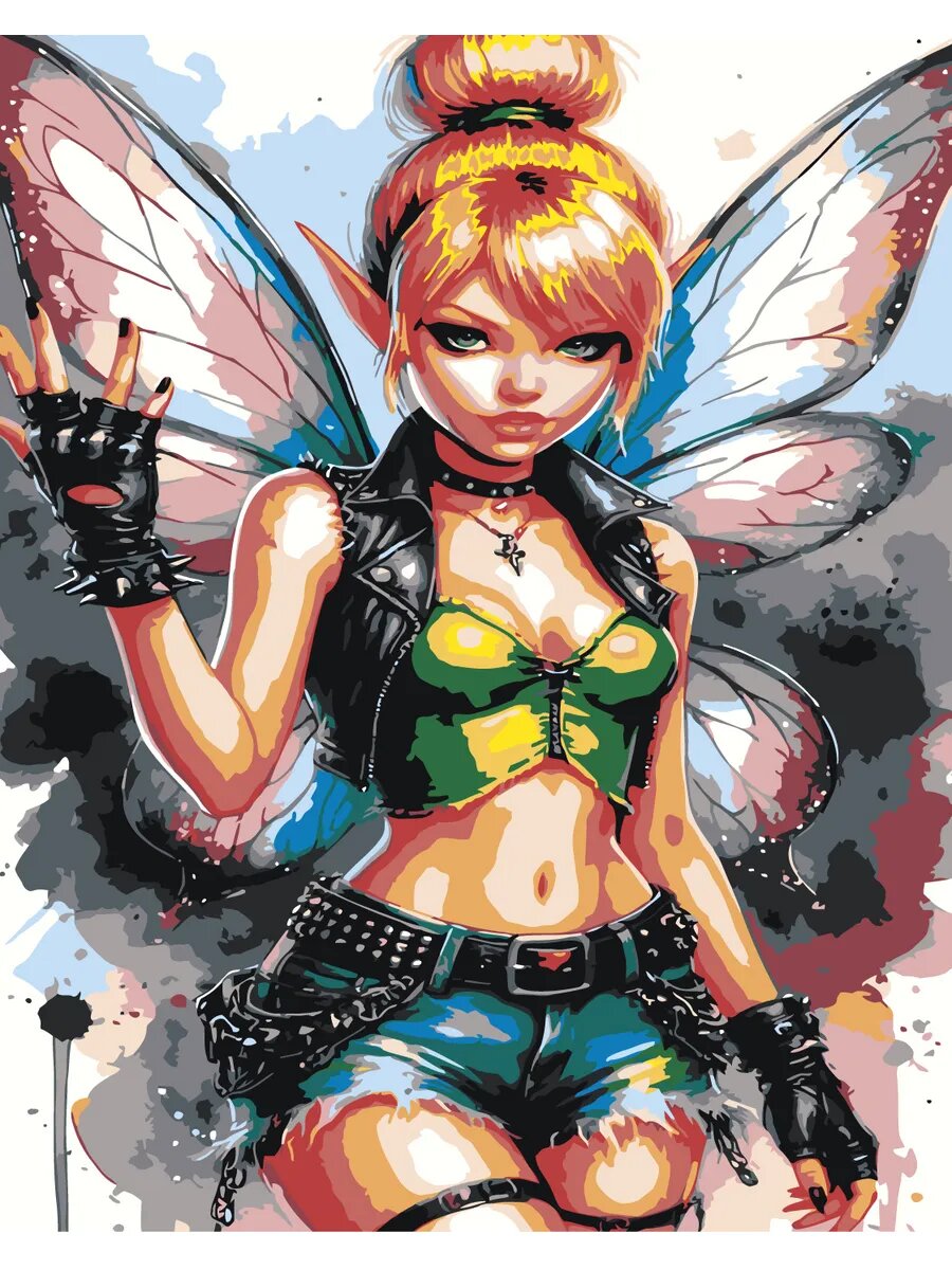 Картина по номерам Фэнтези Девушка Фея