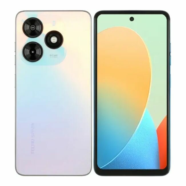 6,56" Смартфон Tecno SPARK 20C 4/128 ГБ (4894947011757) 2023, белый