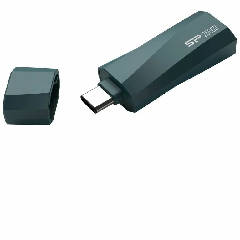 Память USB Flash 256 ГБ Silicon Power Mobile C07 (SP256GBUC3C07V1D) синий - колпачок, пластик, USB 3.0, чтение - 80 Мб/с
