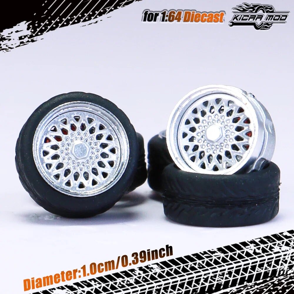 Колеса Kicarmod 1/64 Silver PS-B2
