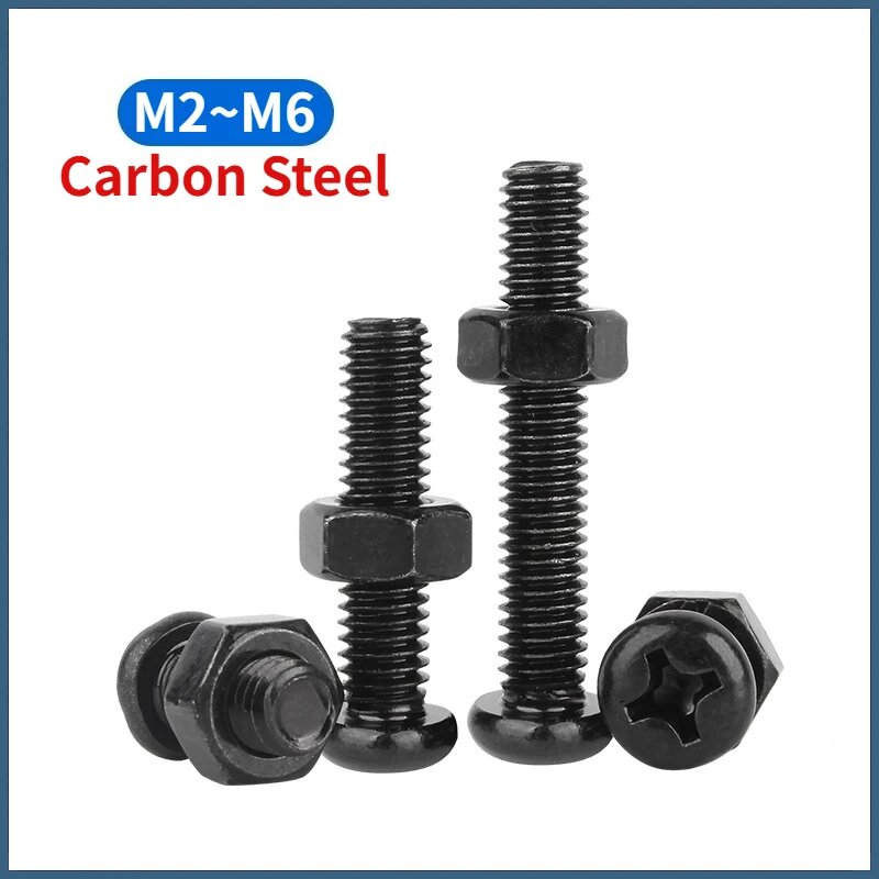 Болты Пози Филипс из углеродистой стали M2-M6 M2.5(50sets), 6mm