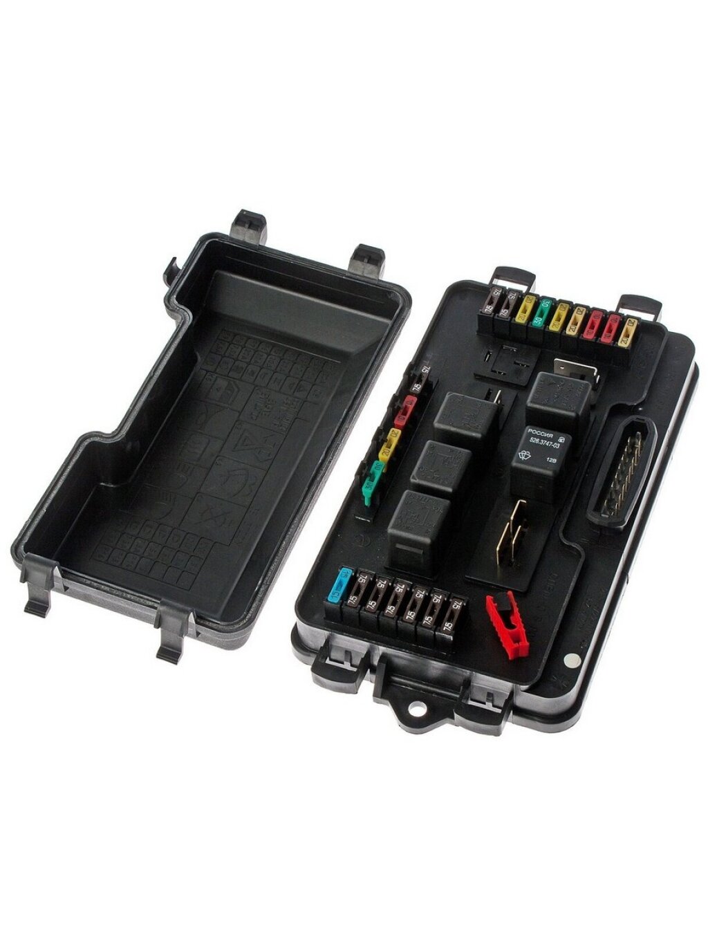 Блок предохранителей для а/м ВАЗ 2108 н/о "Авто-Вираж" (367.3722) (высокая панель)