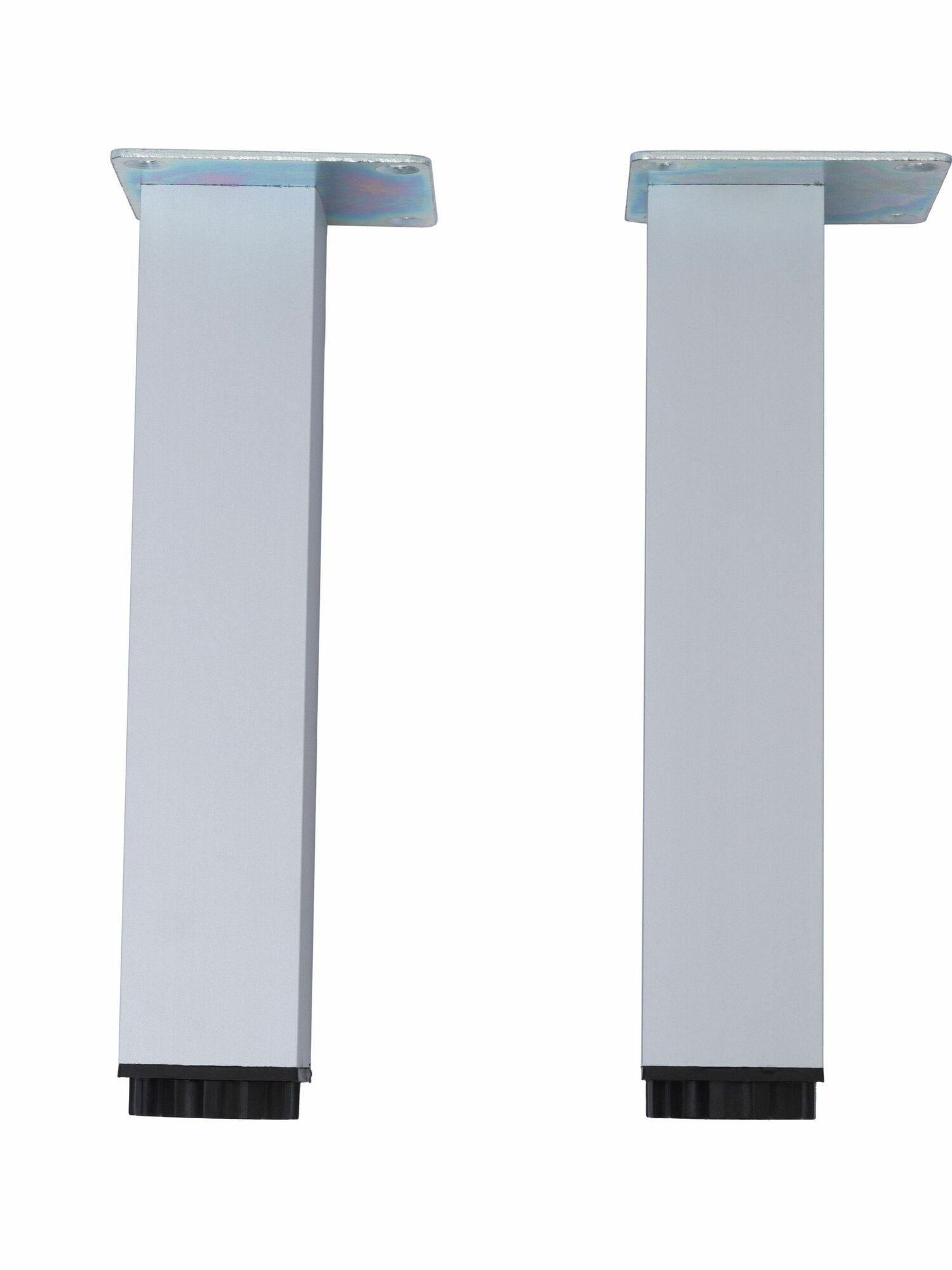 Ножки для мебели "Aquanet", алюминий, хром, 5х20х5 см, комплект 2 шт