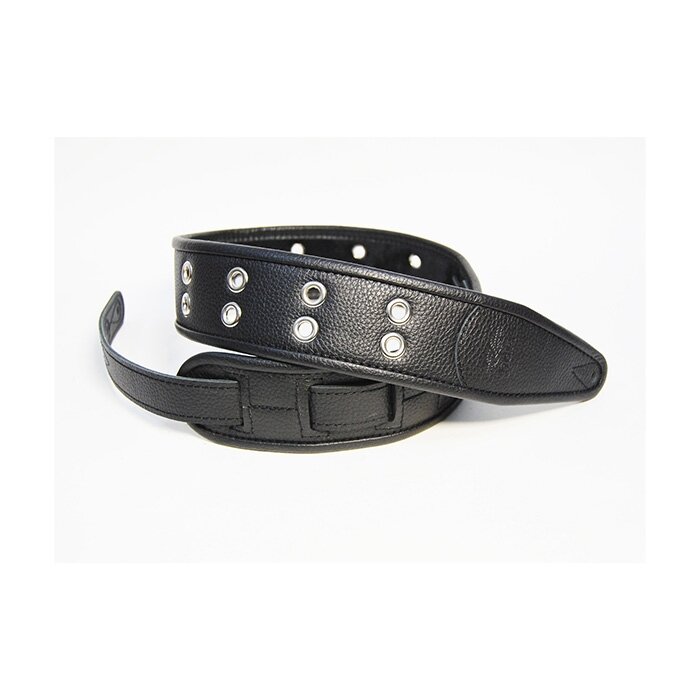 FL7000001CU Leather Custom Ремень для гитары, кожаный, черный, Fidel