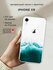 Чехол на Apple iPhone XR / Айфон XR с принтом "Большая волна", прозрачный