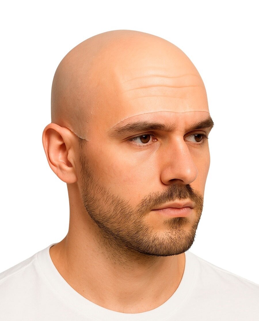 Парик лысина (латексная) для различных выступлений и представлений