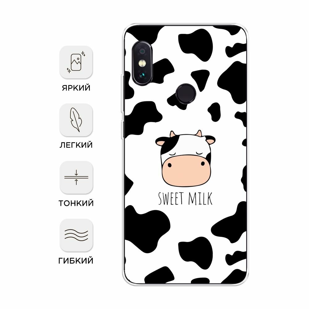 Чехол на Xiaomi Redmi Note 5/Note 5 Pro / Сяоми Редми Нот 5/Нот 5 Про с принтом Sweet milk — фото 1